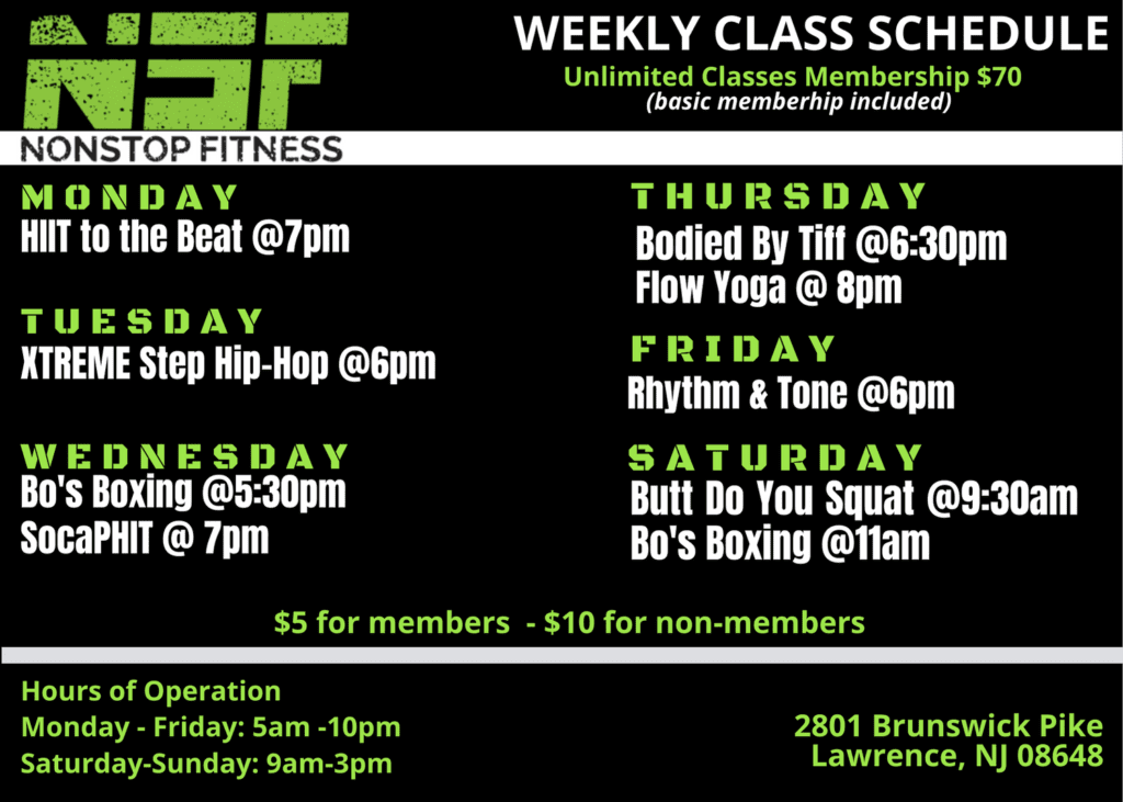 Class Membership - Nonstop Fitness