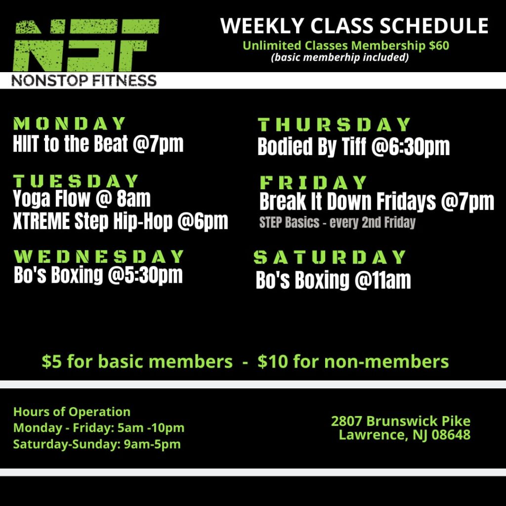 Class Membership - Nonstop Fitness